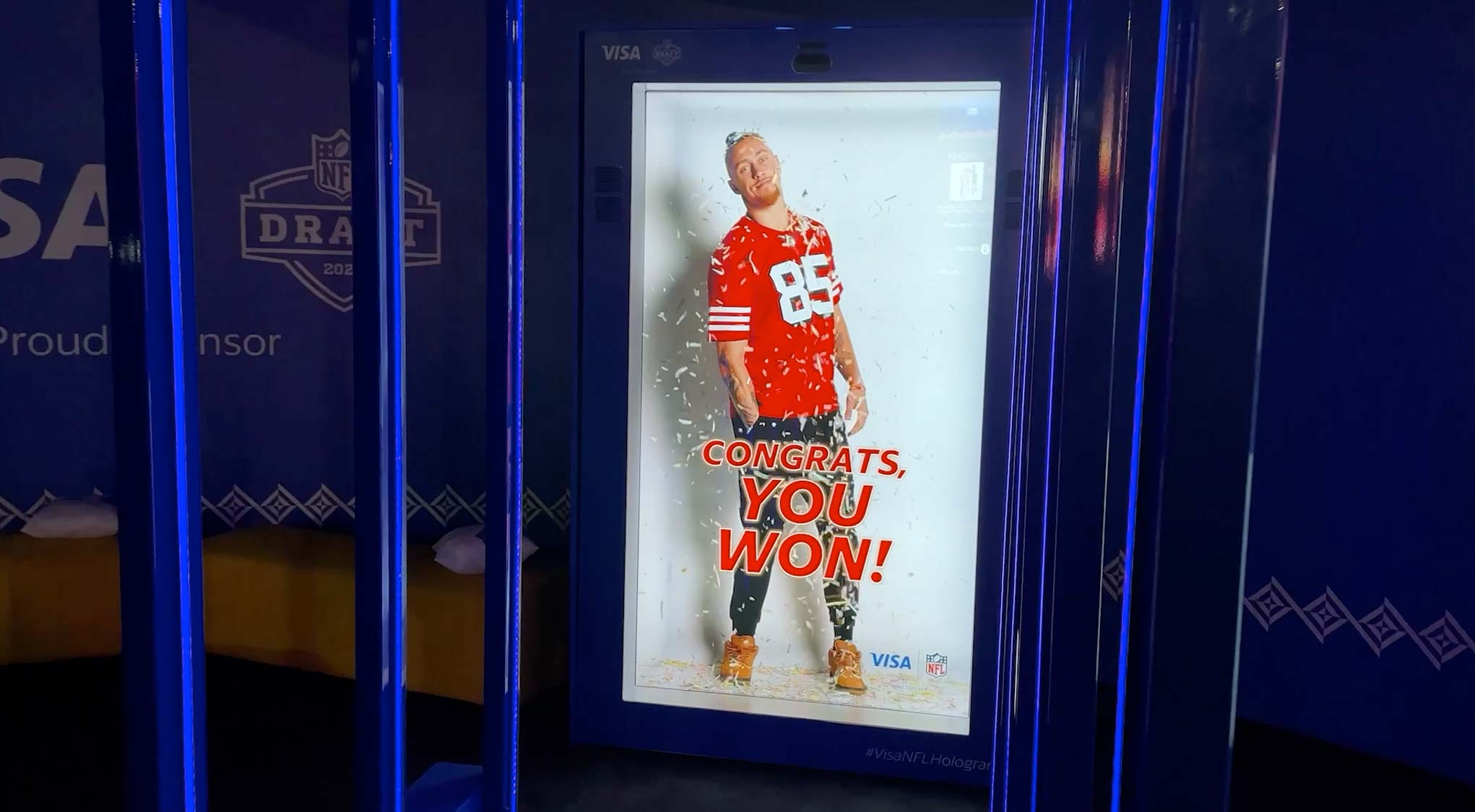 Visa NFL Draft Hologram Experience | Immersive Fan Engagement